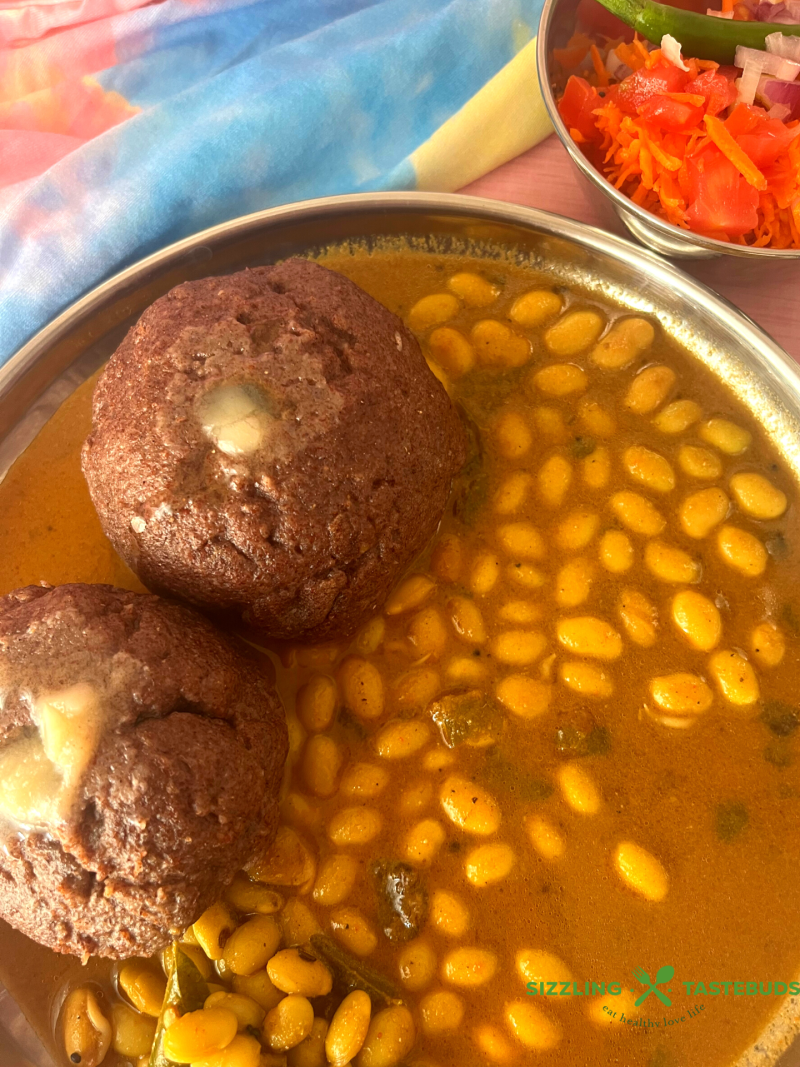 Ragi mudde | Ragi Sankati | Traditional finger millet steamed dumplings