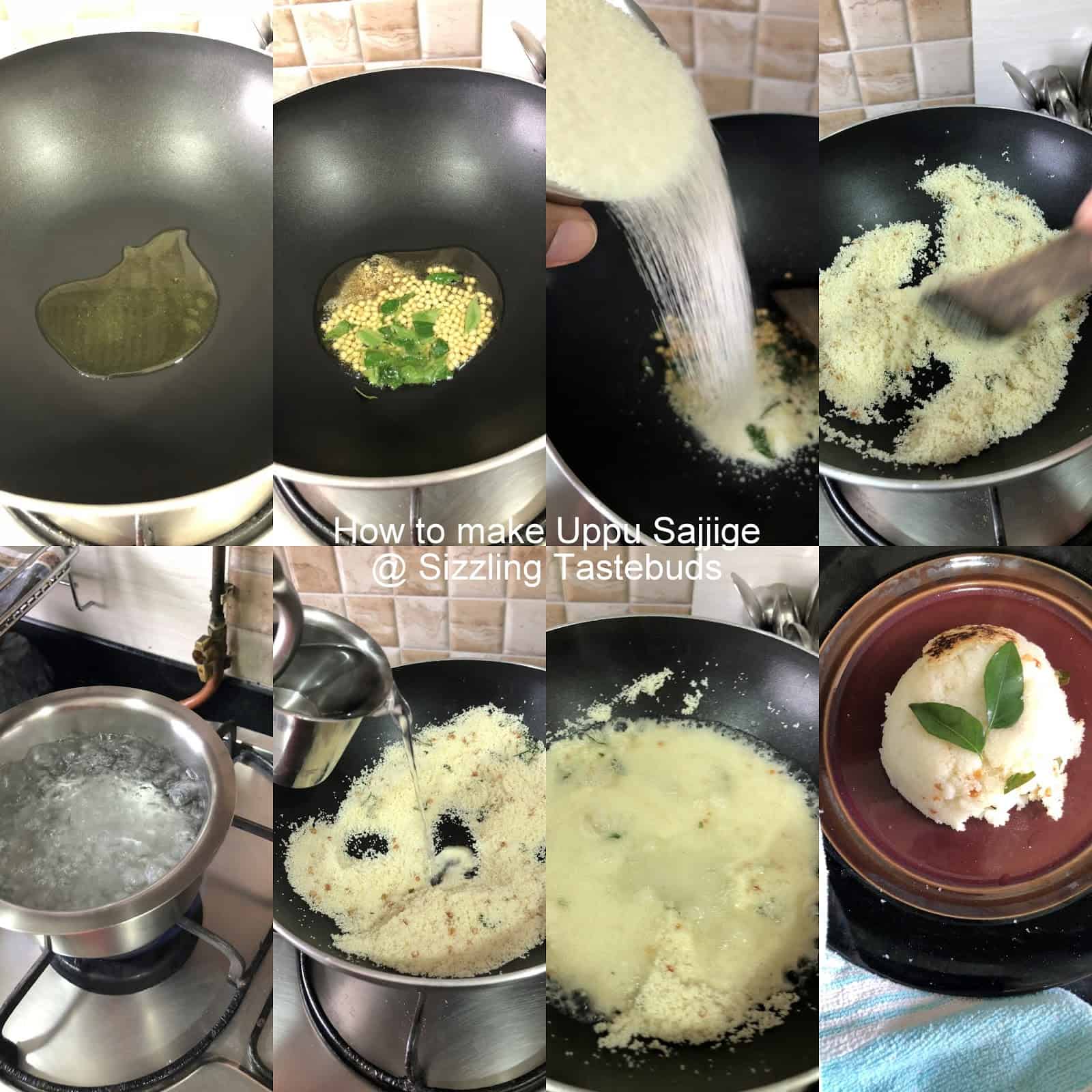 Uppu Sajjige | Satvik Breakfast idea - Sizzling Tastebuds