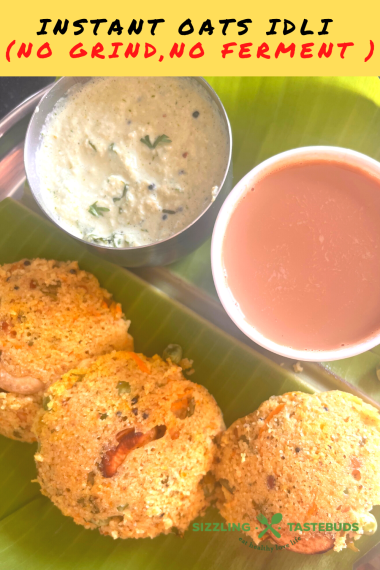 Instant Oats Idli | No Fermentation Required