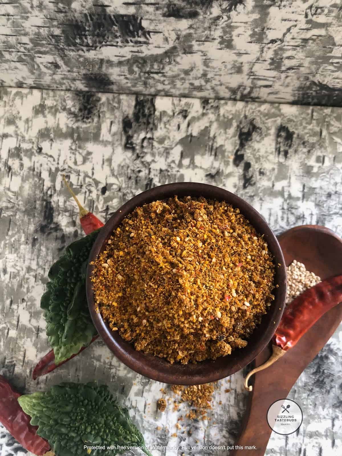 Kakarakaya karam | Andhra Style Bitter Gourd Spice Powder