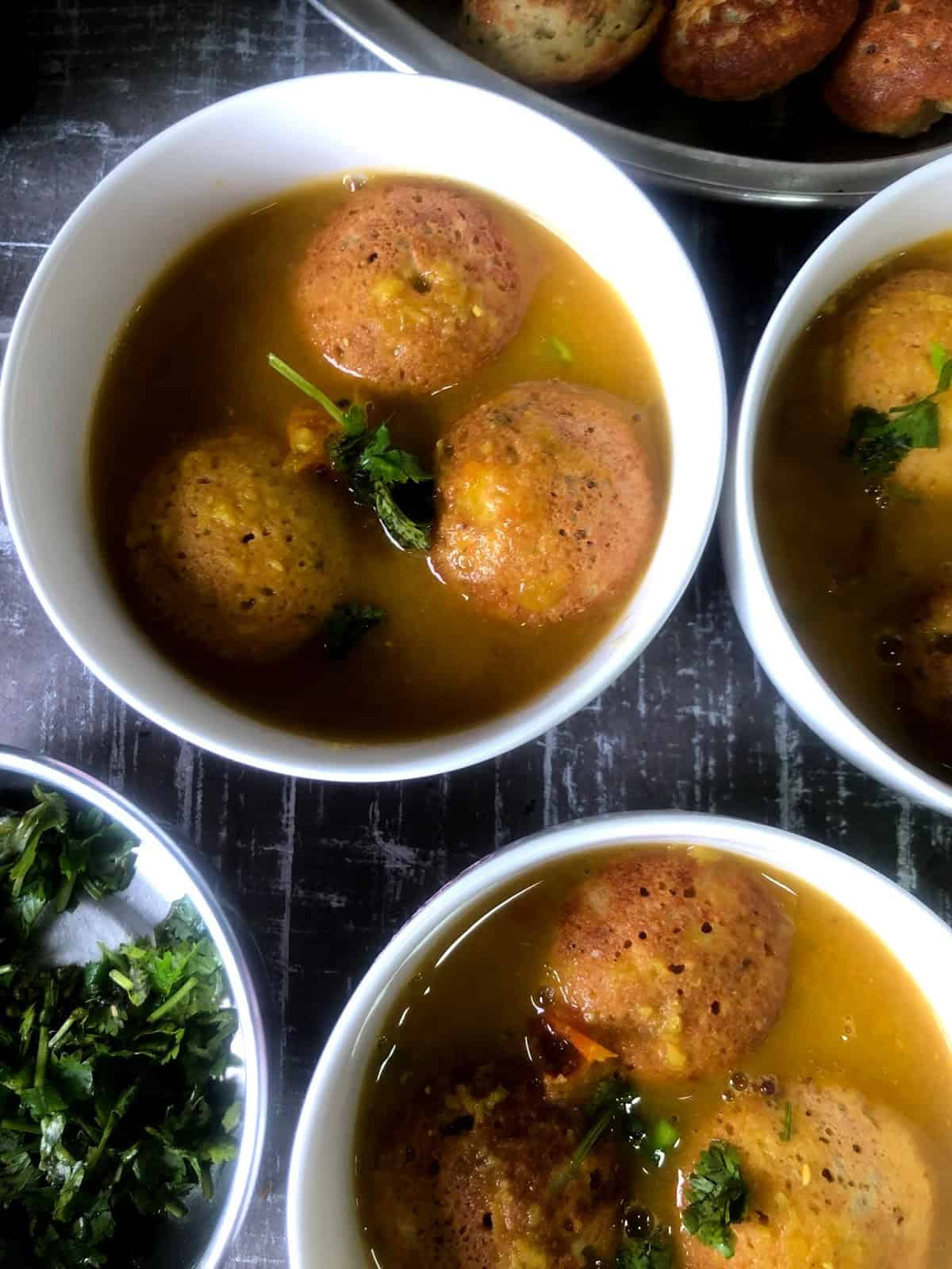 Darshini Style Bonda Soup | No Fry Bonda Soup Recipe