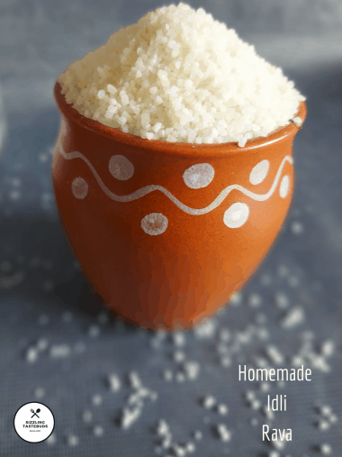 Idli Rava ~ Rice Rava~ How to make Idli Rava at home
