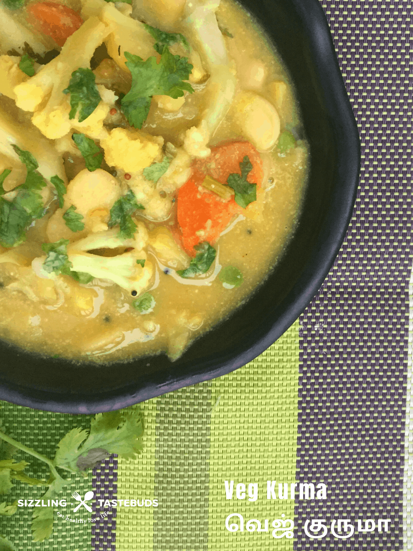 Mixed Veg Kurma | Side dish for Chapati, Poori, Rava Idli