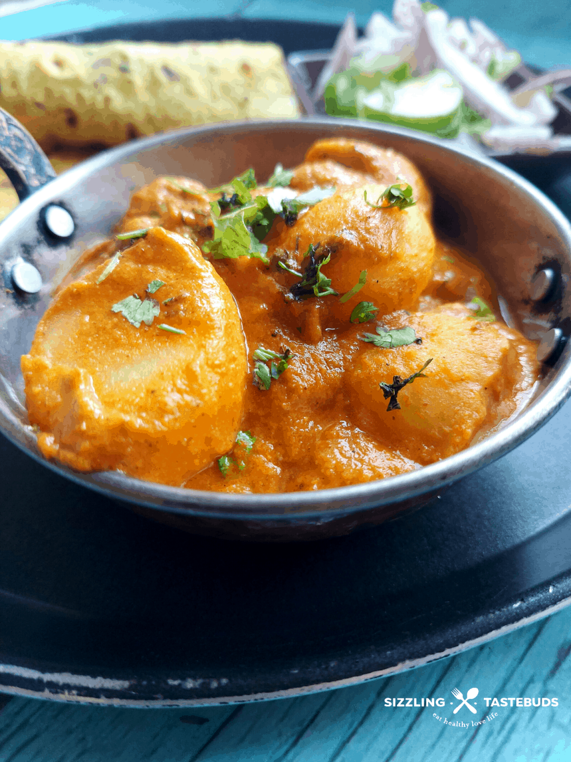 Low Fat Punjabi Style Dum Aloo Recipe