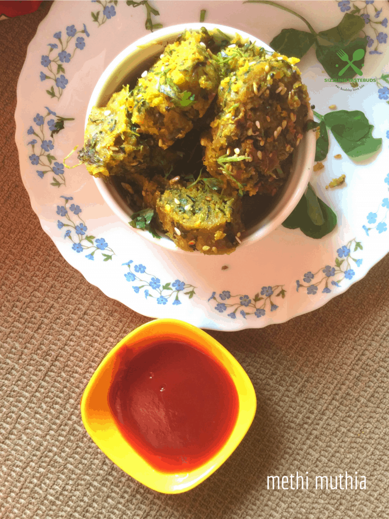 Methi Muthia | Steamed Fenugreek leaves dumplings | Vegan snack
