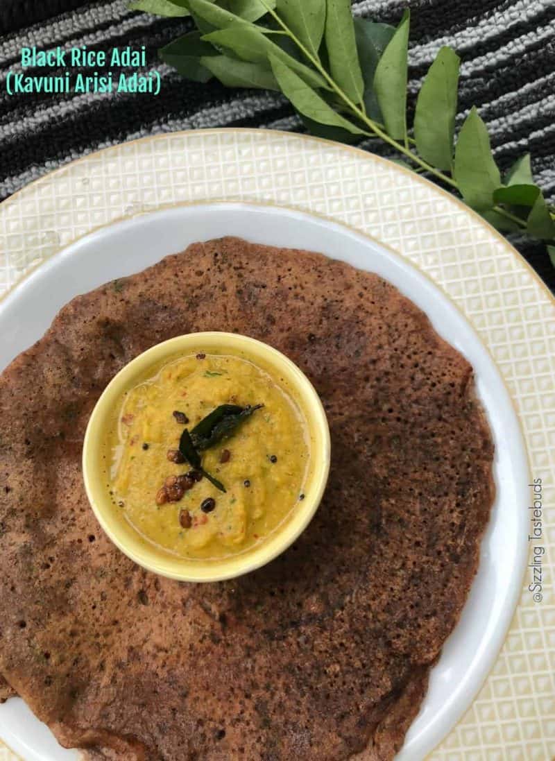 Black Rice Adai | Kavuni Arisi Dosa