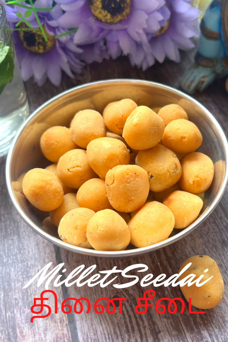 Thinai Uppu Seedai | Millet Cheedai | Easy Jar snacks