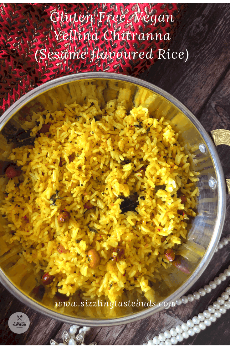 Yellina Chitranna from Karnataka | Sesame flavoured rice - GF and Vegan ...