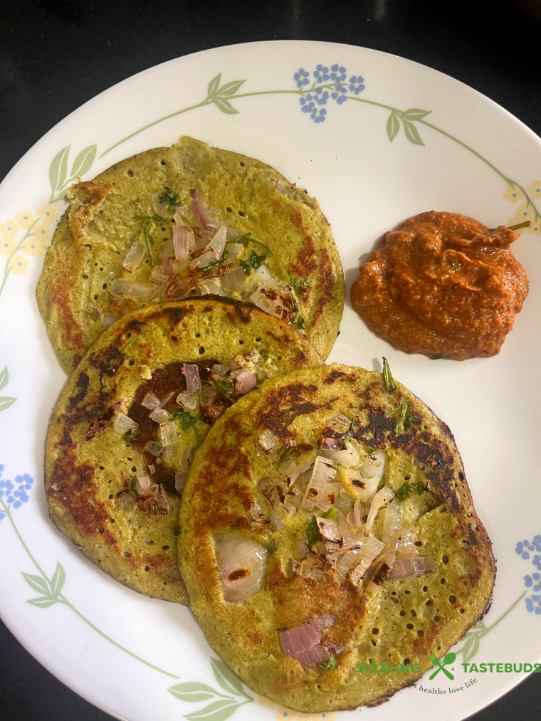 Sprouts Dosa with Jowar | Sorghum dosa with sprouts